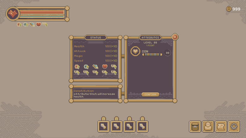 Fantasy Minimal Pixel Art GUI by etahoshi by etahoshi
