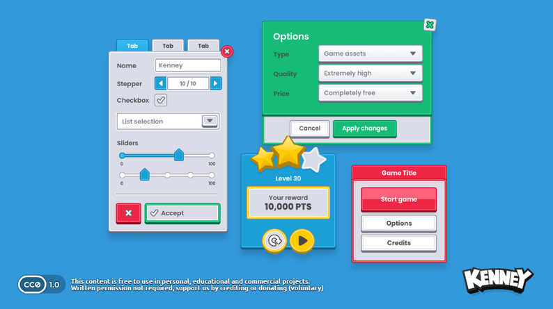Ui Pack By Kenney Assets