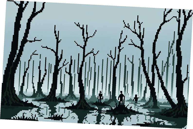 8 beautiful Haunted Swamp Backgrounds Assets - Pixelart / Pixel Art ...