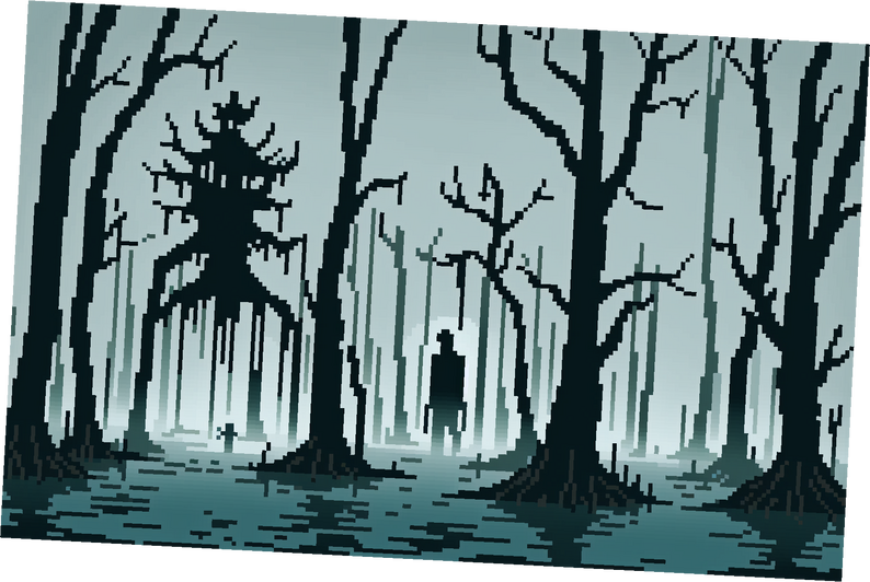 8 beautiful Haunted Swamp Backgrounds Assets - Pixelart / Pixel Art ...