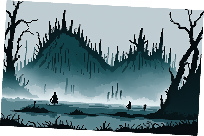 8 beautiful Haunted Swamp Backgrounds Assets - Pixelart / Pixel Art ...