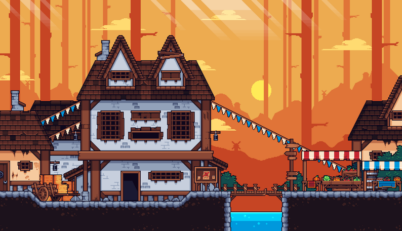 Medieval Town Tileset Pack by Mucho Pixels