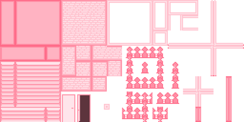 Pink interior tileset / tilemap by Nebula764