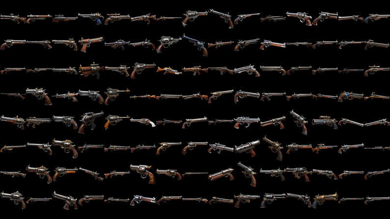RPG Pack 9 - FireArms - 600+ Sprites by FortressSide