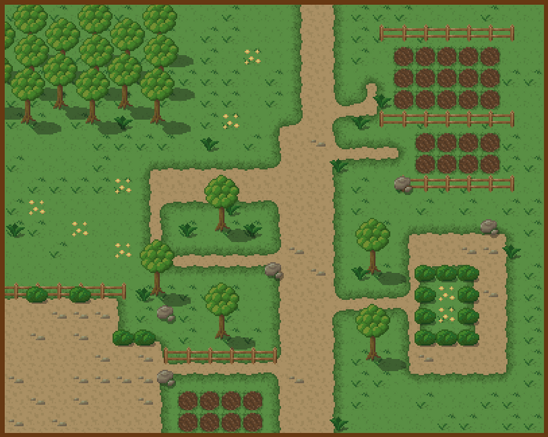 Free Cozy Farm Tileset by Ellen0ra