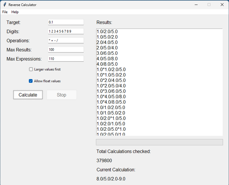 Reverse Calculator by Luigi05