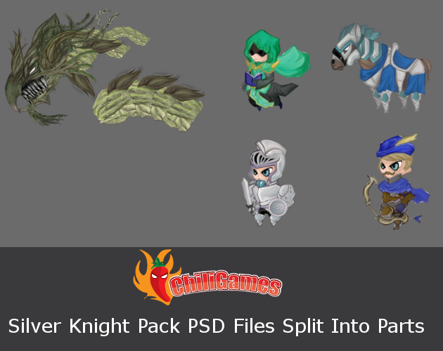 Silver Knight RPG Pack by LiteBoot