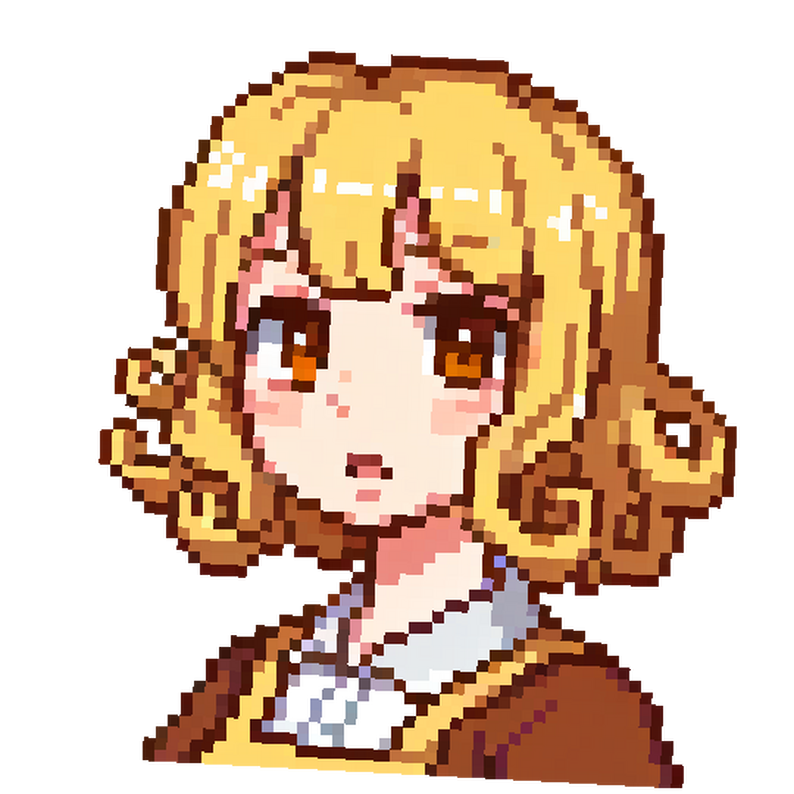 Little Girl Portrait - Pixelart / Pixel Art sprite Visual Novel by ...
