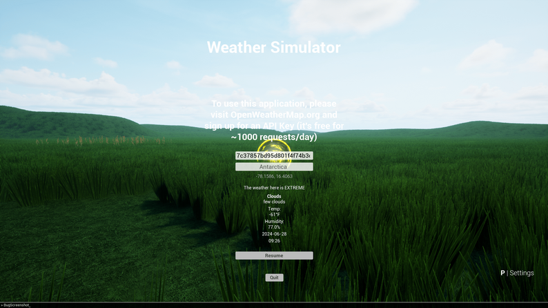 Weather Simulator by Joe Burns