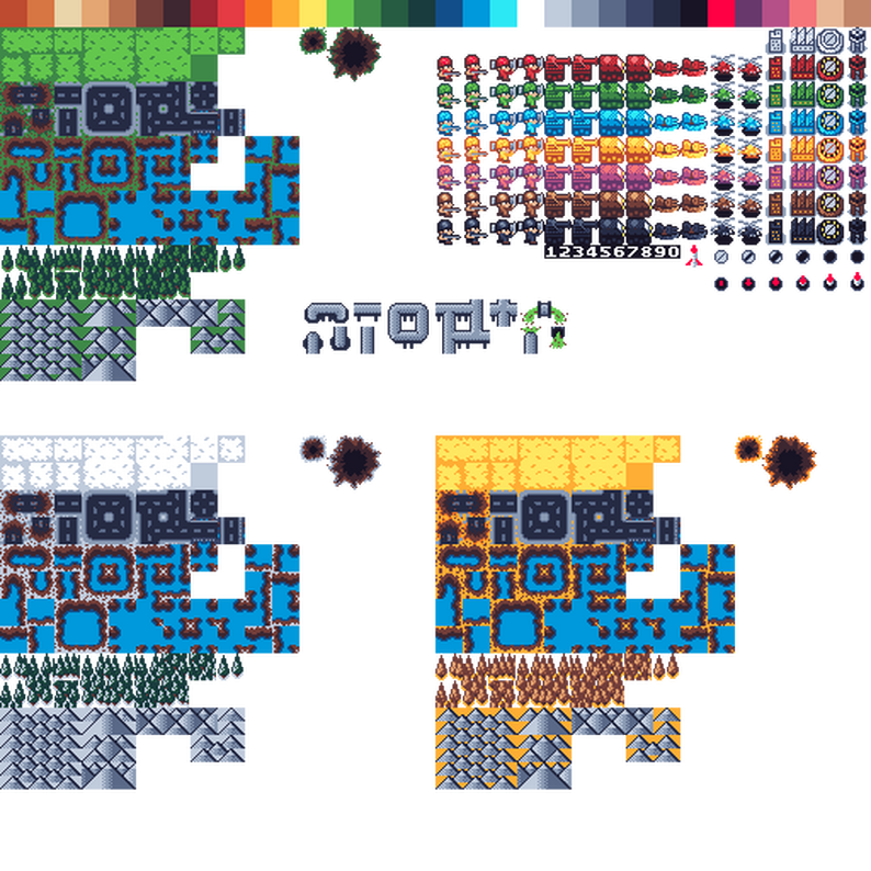 Advance Wargame Tiles & Sprites by JackOatley