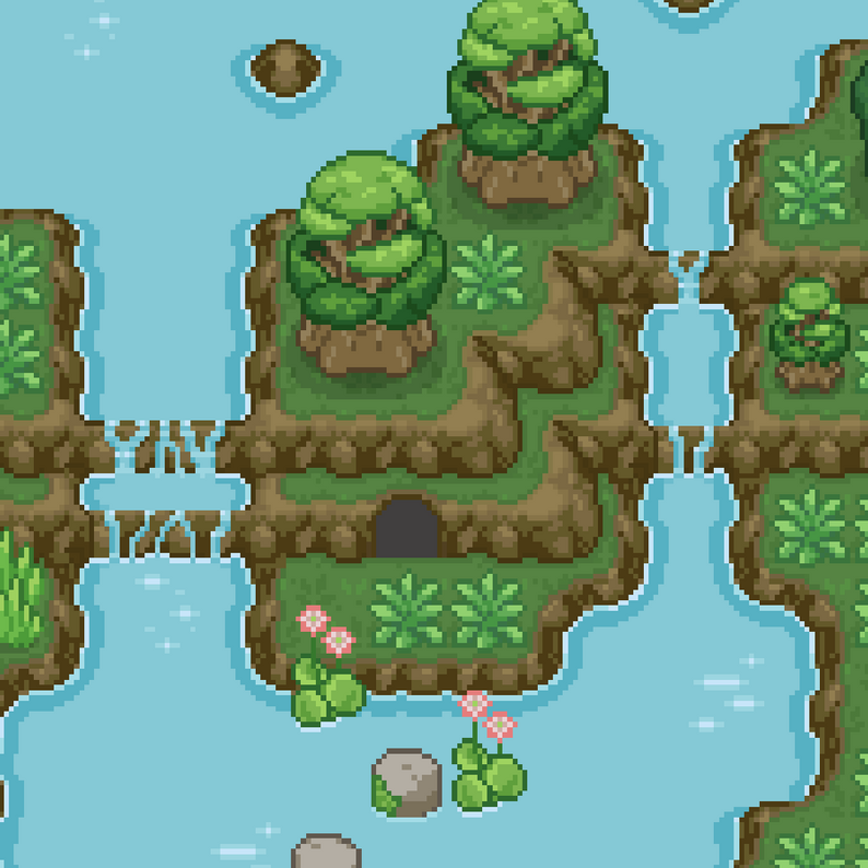 RPG Asset: Biome Tileset Pack C - Tropical Rainforest, Wetland, and ...