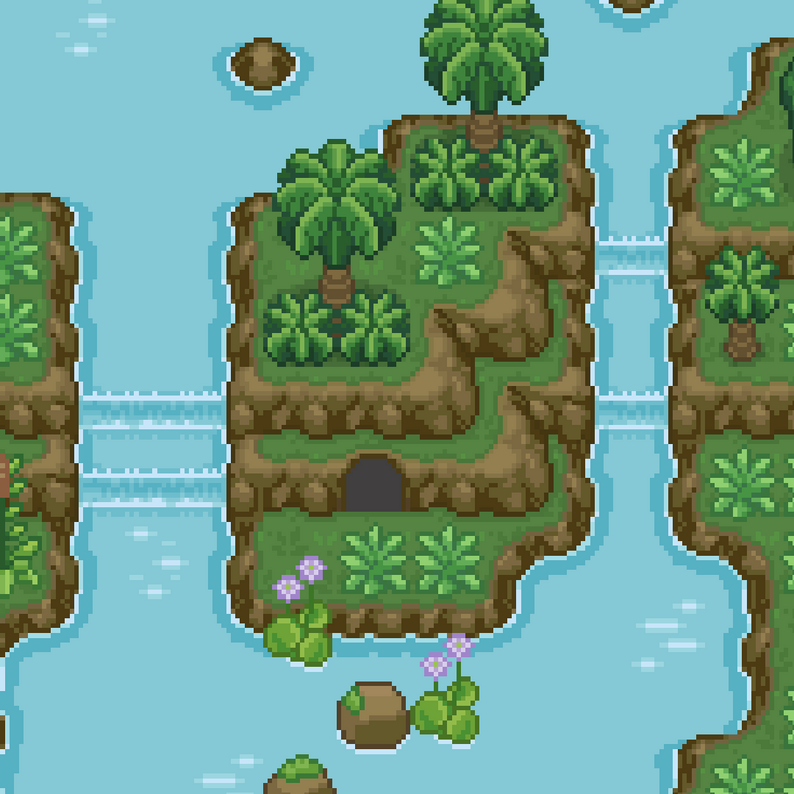 RPG Asset: Biome Tileset Pack C - Tropical Rainforest, Wetland, and ...
