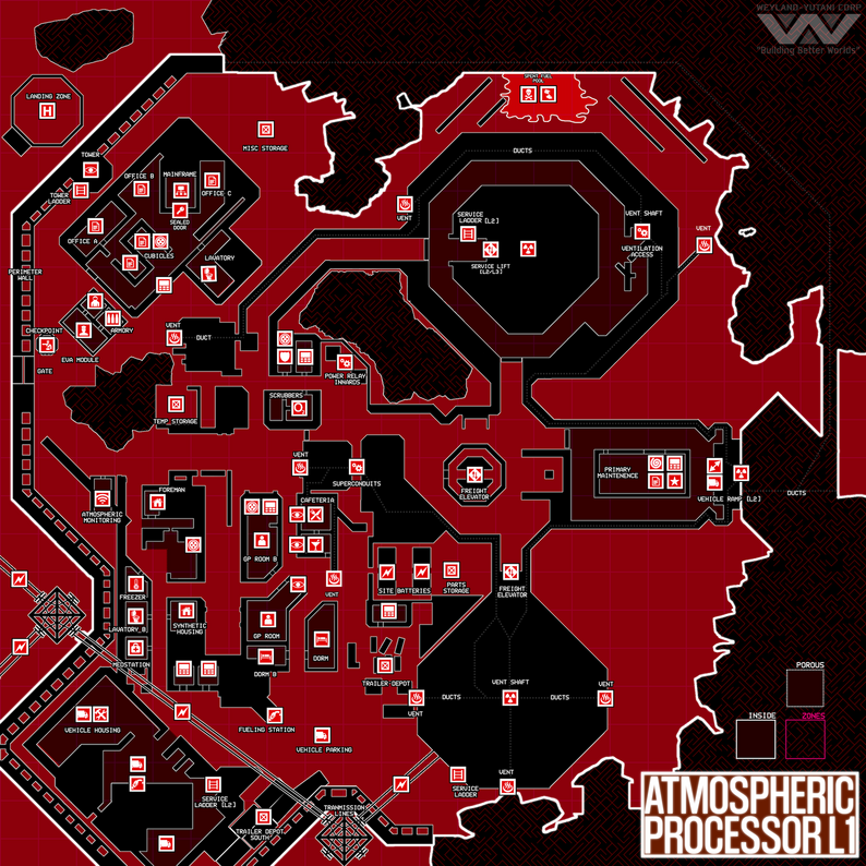 Alien Rpg Map Pack By Austere Patio Games