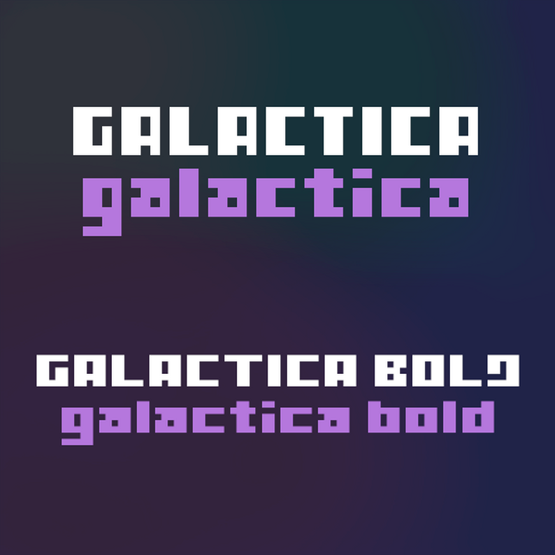 Galactica - MyPixelFonts #04 by scarloxy