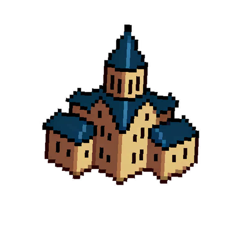 30+ Isometric Houses Church Castle - Pixelart / Pixel Art sprite Castle ...