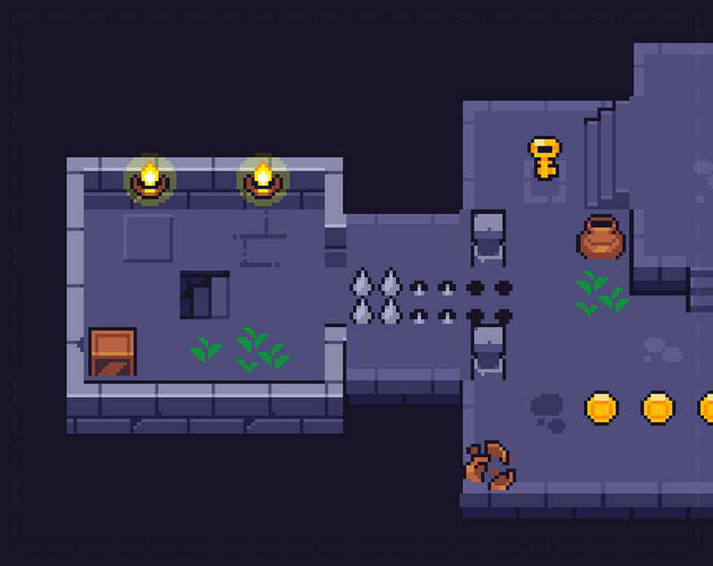 Pixel Art Dungeon Tileset by mwaayk