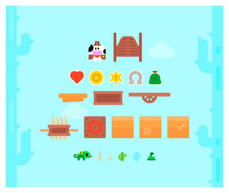 Platformer Asset Pack - Cowboy Jump by nonemo