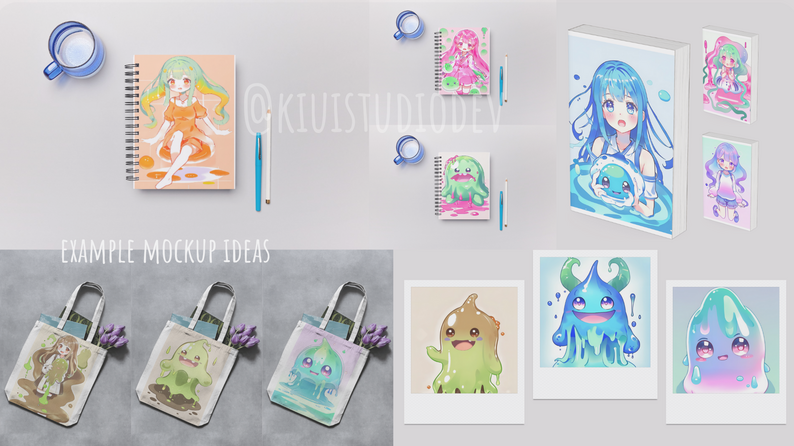 Slime monster girl - Game assets, Icons, Stickers, Avatar, Wallpapers ...