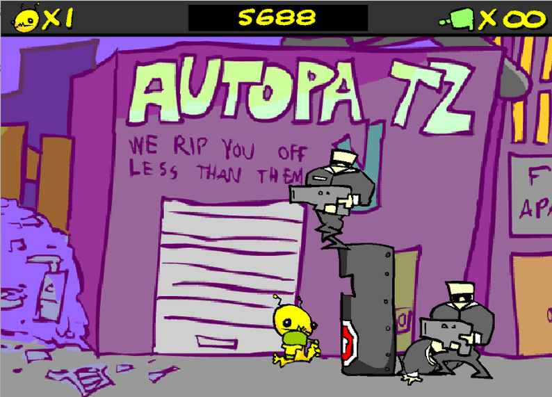 Alien Hominid by Newgrounds Game Arhcive!