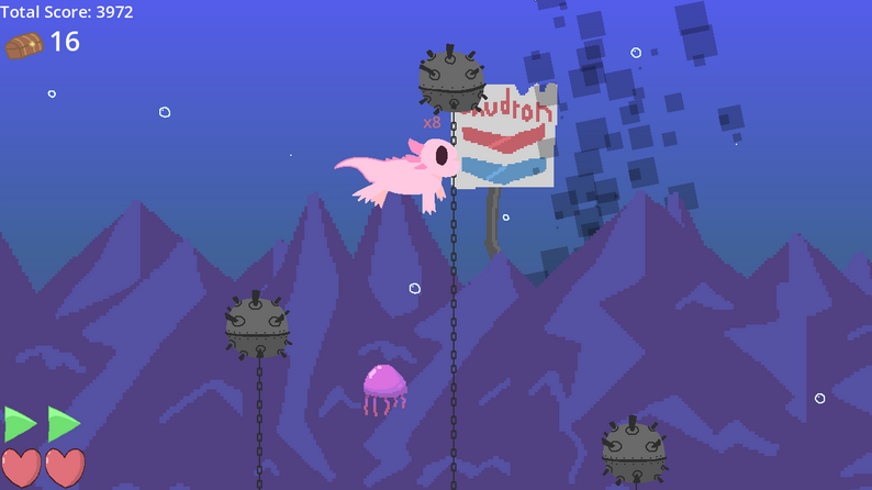 Axolotl Swim by Carmen