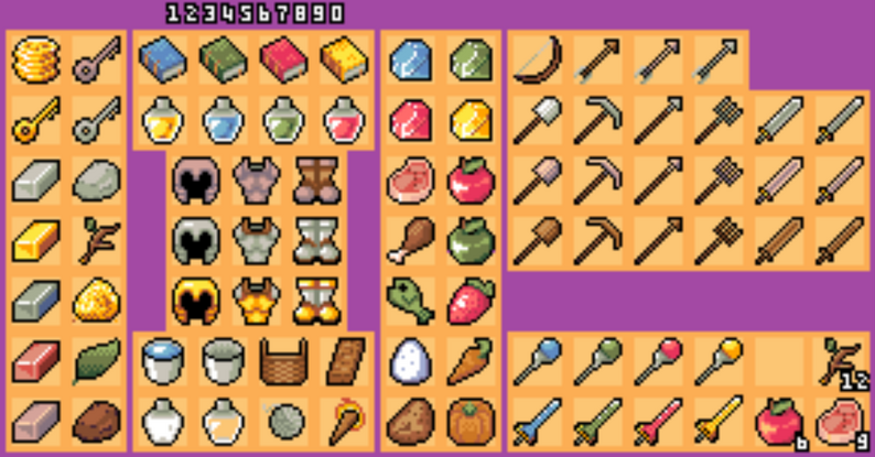Pixel Inventory Icon pack by The Danicon Show