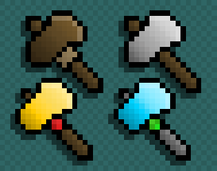 16x16 Weapon & Tools - Icons by MutsKun