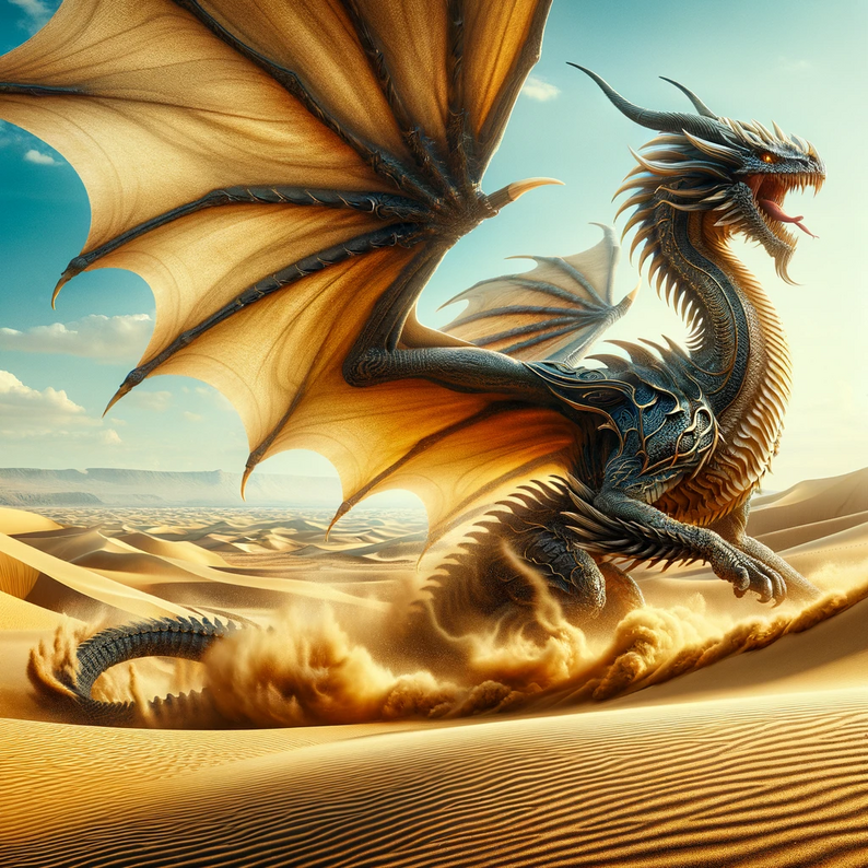 Desert Dragon for Dragonbane & Foundry VTT by BoyzieRpg