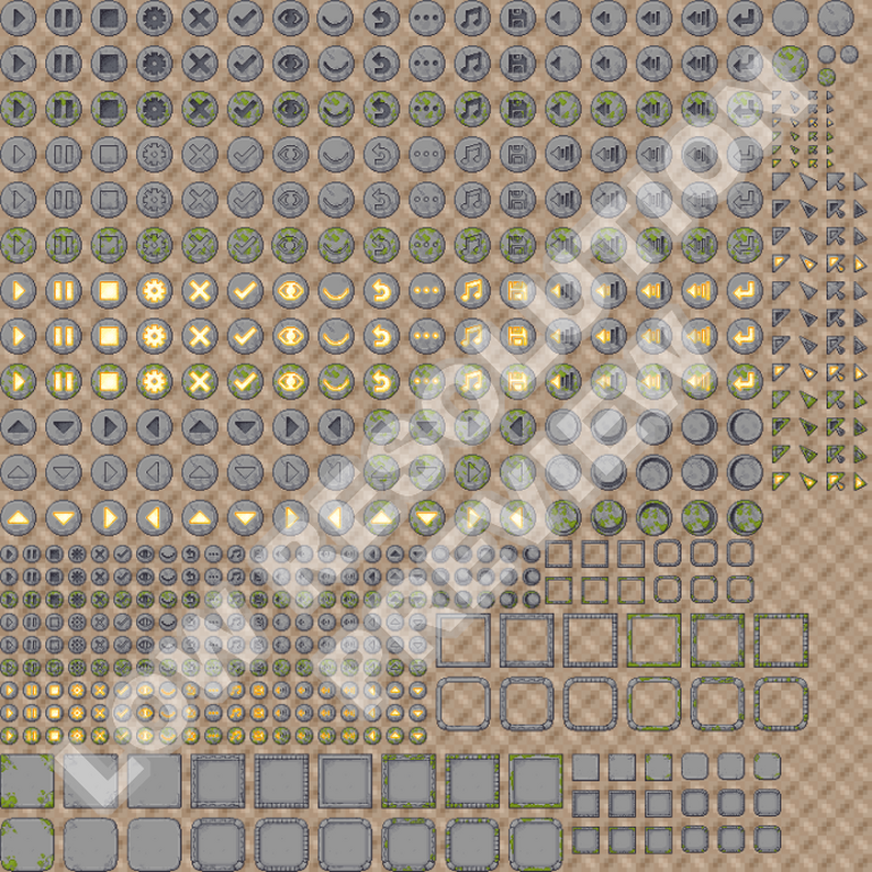 Stone Pixel UI Pack by Pluto