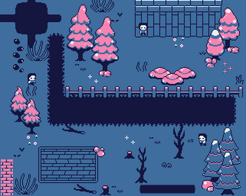 4 Color Pixel Art Small Tileset by DOOM
