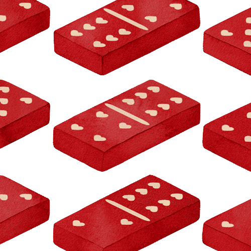Paper Dominoes - 2D Paper Dominoes by ErinBrume