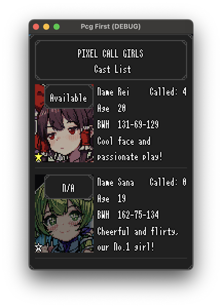 PIXEL CALL GIRLS v0.05.1 by Kyosuke Fujiwara/Milk Engine
