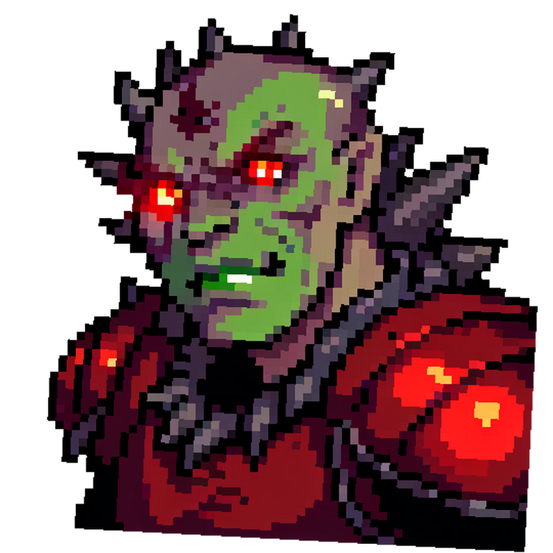 Orcs Portrait Pack Asset - Pixelart / Pixel Art sprite Bust Trolls RPG ...