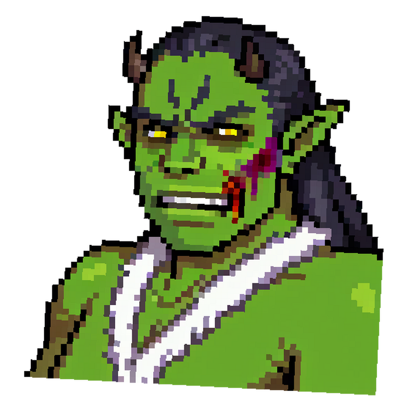 Orcs Portrait Pack Asset - Pixelart / Pixel Art sprite Bust Trolls RPG ...