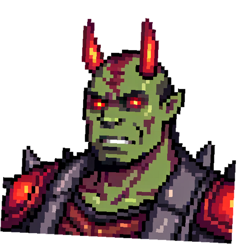 Orcs Portrait Pack Asset - Pixelart / Pixel Art sprite Bust Trolls RPG ...