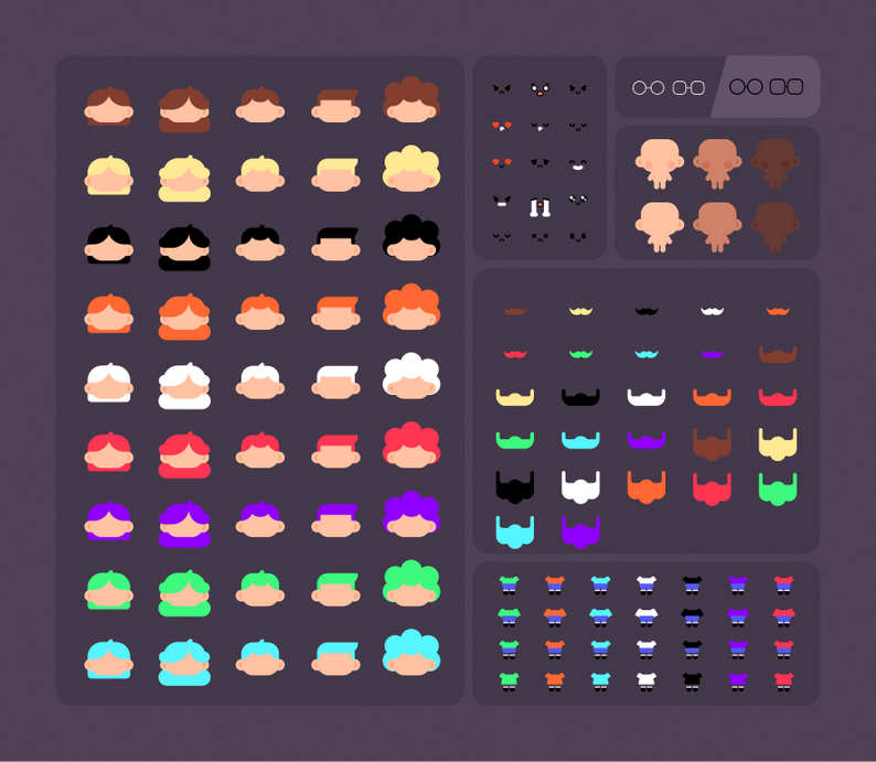 Free - Character Creation Asset Pack by nemo