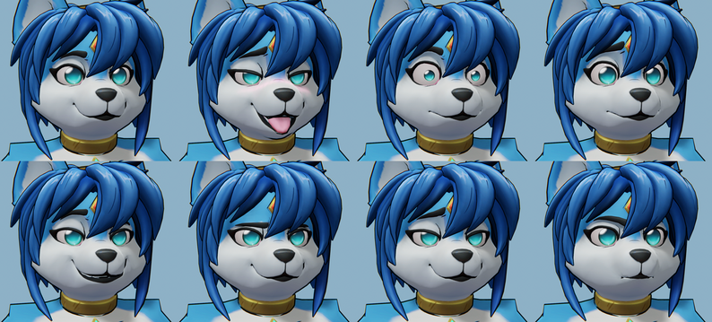 Krystal Fox - VRChat Avatar - PC + Quest - v1.1 by ChunkerBuns