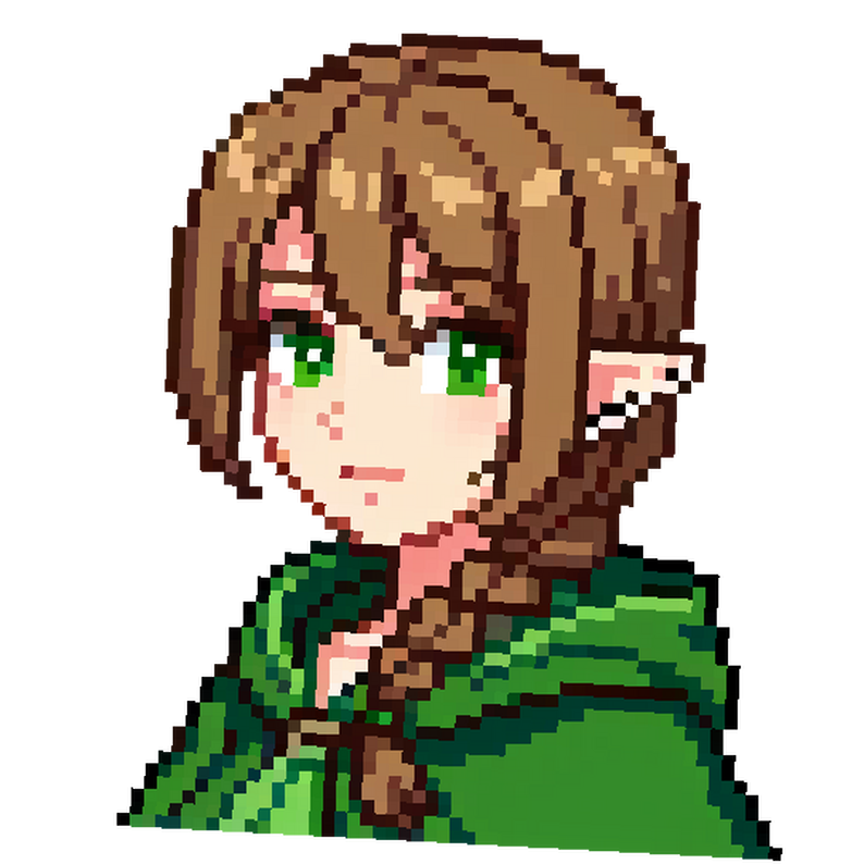 Elf Portrait Pack Asset - Pixelart / Pixel Art sprite Bust Men and ...