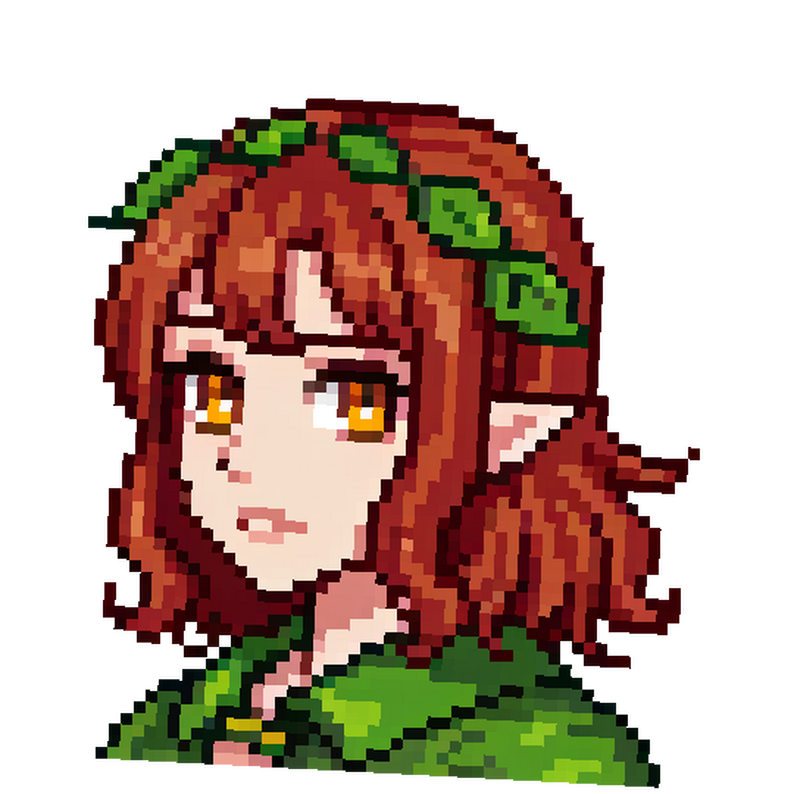 Elf Portrait Pack Asset - Pixelart / Pixel Art sprite Bust Men and ...