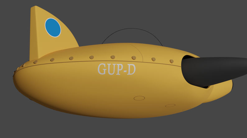 Gup - D Submarine model ( Blender ) by Keeks_Q