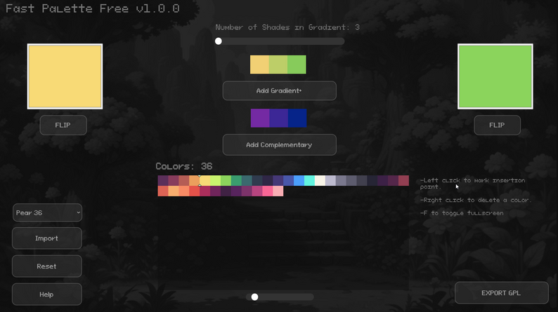 Fast Palette by PSIMONK LABS