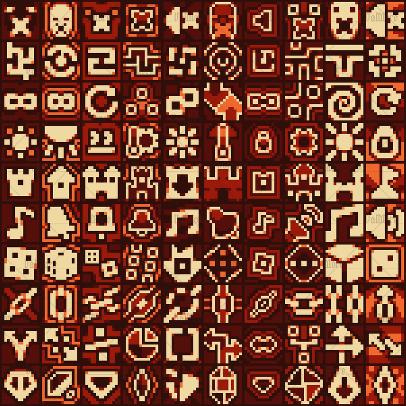 500 Pixel Art Status Effect Icons by MedievalMore