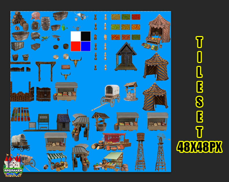 FREE Tileset for RPG Maker by Satanturno
