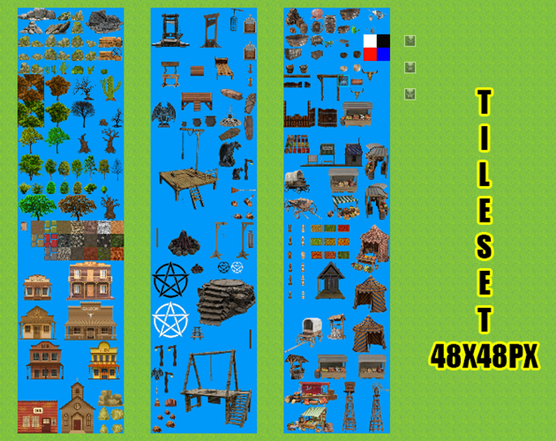 FREE Tileset for RPG Maker by Satanturno