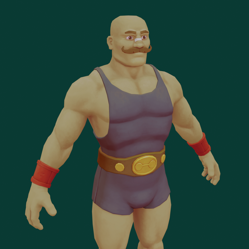 Strongman 3D Model by Groovymcgee