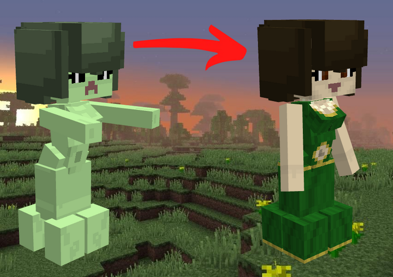 Mcpe Mob Girls Humanized By Evesander