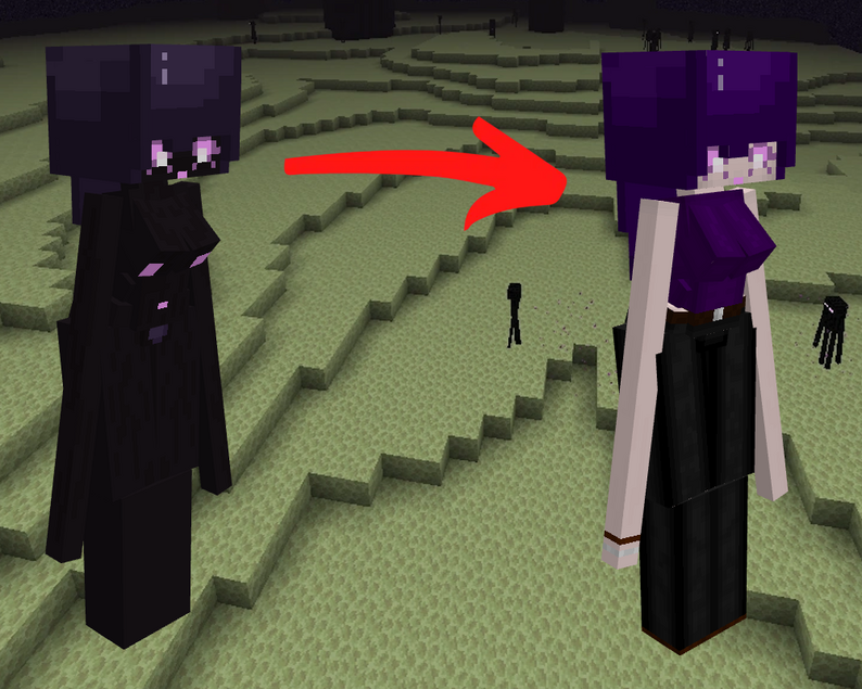 MCPE Mob Girls Humanized by Evesander