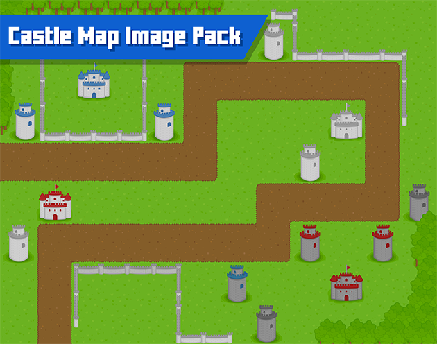 Castle Map Tileset Image Pack by BexcellentGames