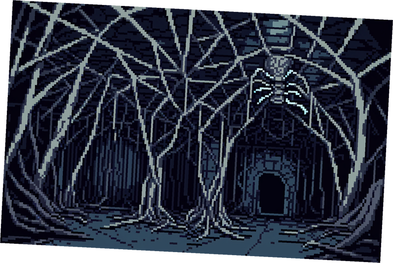 5 beautiful Spider Caverns Backgrounds Assets - Pixelart / Pixel Art ...
