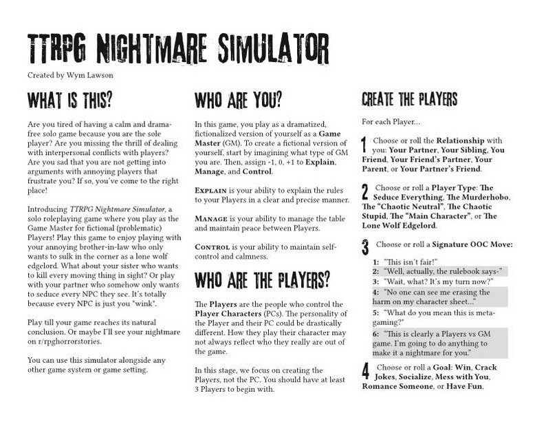 TTRPG Nightmare Simulator by wym_lawson