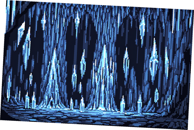 5 beautiful Crystal Cave Backgrounds Assets - Pixelart / Pixel Art ...